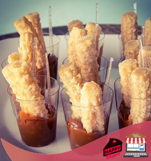 Shot de Churro con Manjar (10 copitas) - HAPPY DESSERT