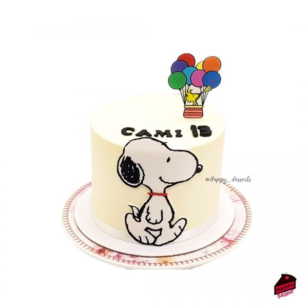 Pastel Snoopy - HAPPY DESSERT