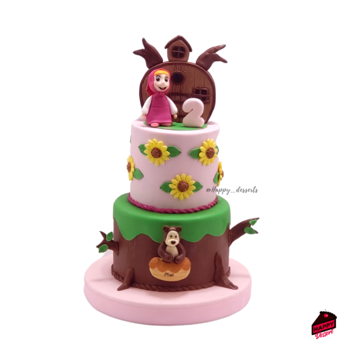 Pastel Masha y El Oso - HAPPY DESSERT Pastel Masha y El Oso