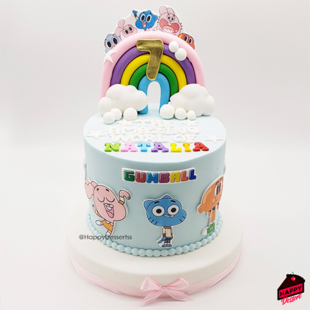 Pastel El Maravilloso Mundo De Gumball - HAPPY DESSERT Pastel El ...