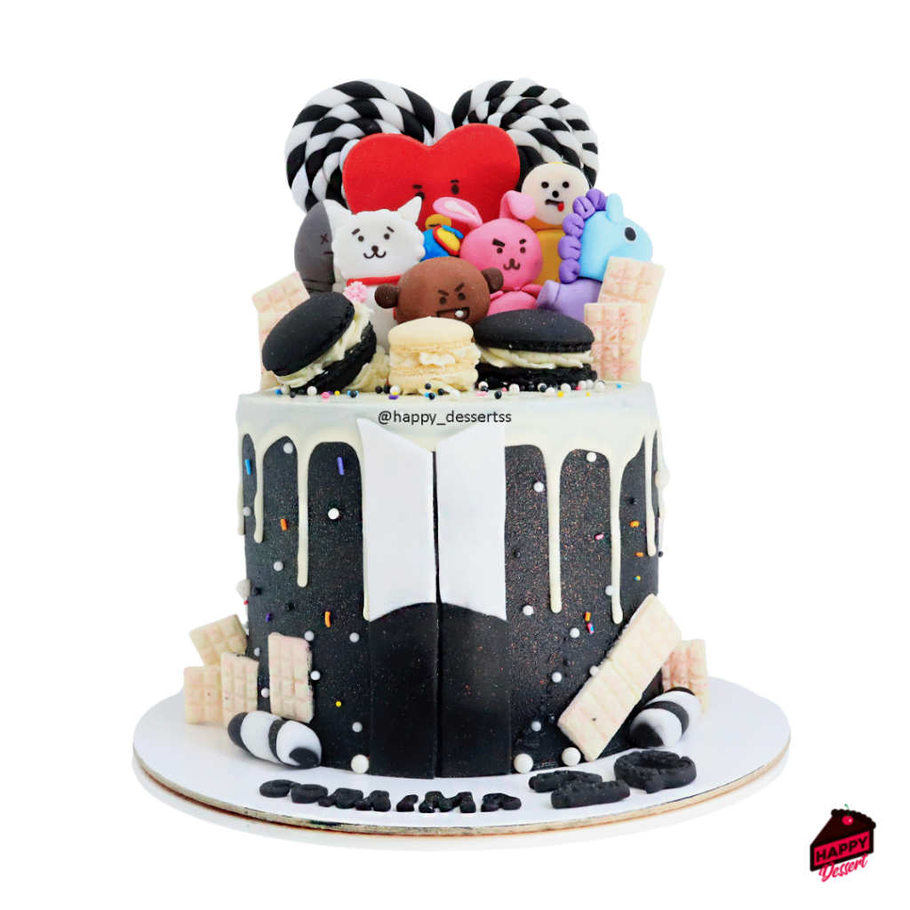 Pastel BTS-BT21 - HAPPY DESSERT Pastel BTS-BT21