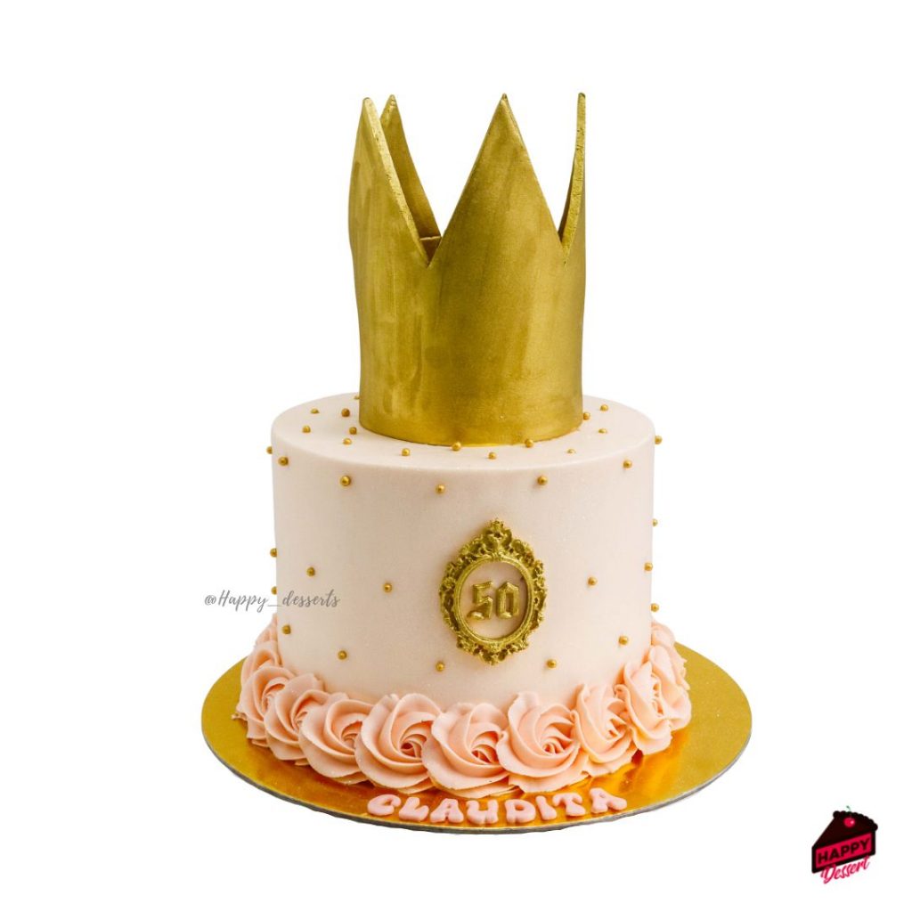 Pastel Corona Reina - HAPPY DESSERT Pastel Corona Reina