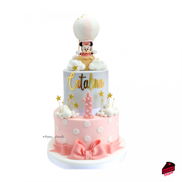 Pastel de Minnie Pink - HAPPY DESSERT Pastel de Minnie Pink