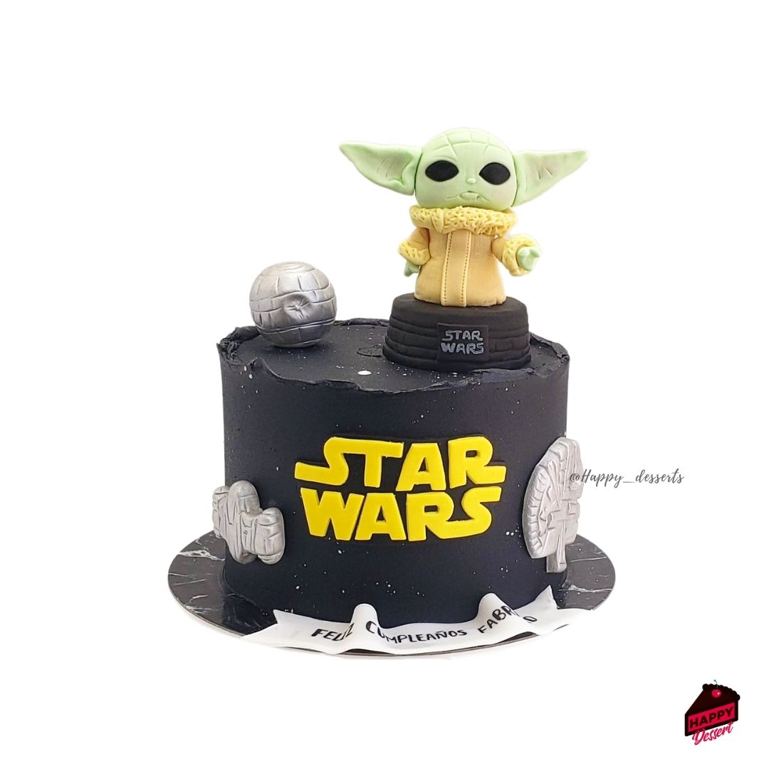Pastel de Star Wars - Yoda - HAPPY DESSERT Pastel de Star Wars - Yoda