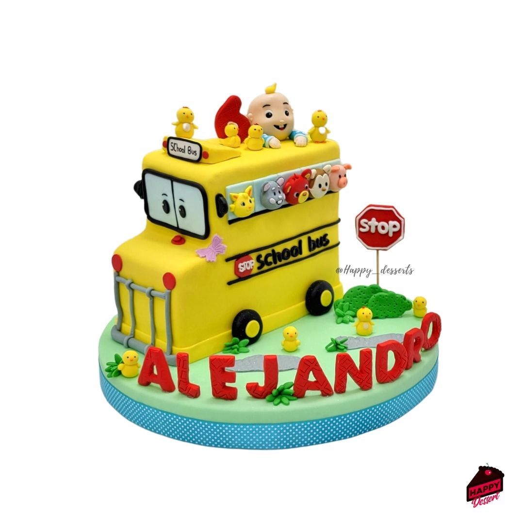 Pastel CoCoMelon Autobus - HAPPY DESSERT