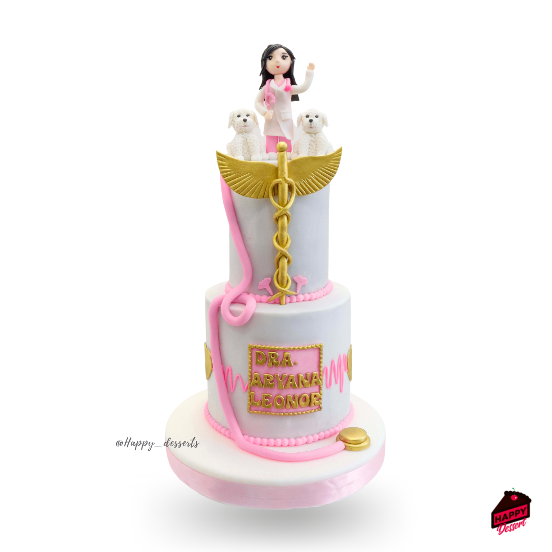 Pastel Doctora Aryana - HAPPY DESSERT Pastel Doctora Aryana