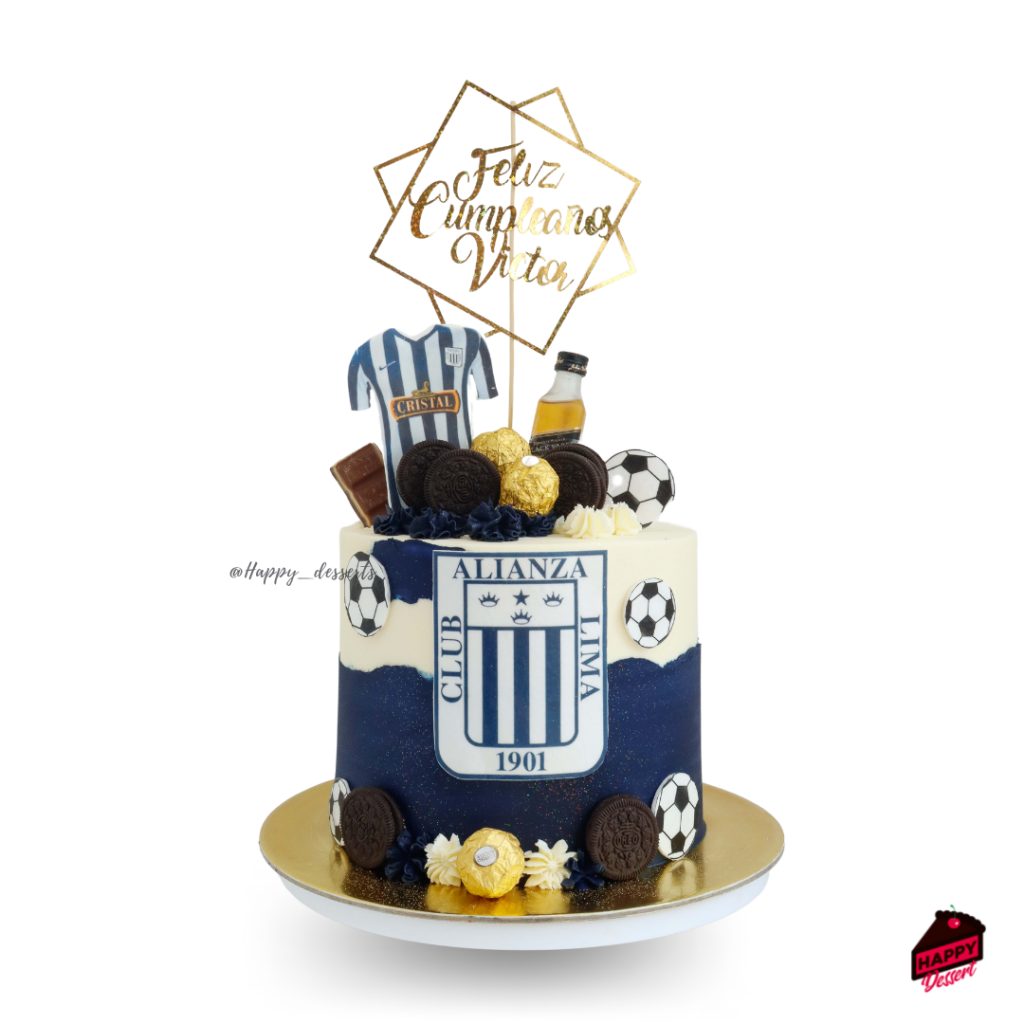 Pastel Alianza Lima - Victor - HAPPY DESSERT Pastel Alianza Lima - Victor