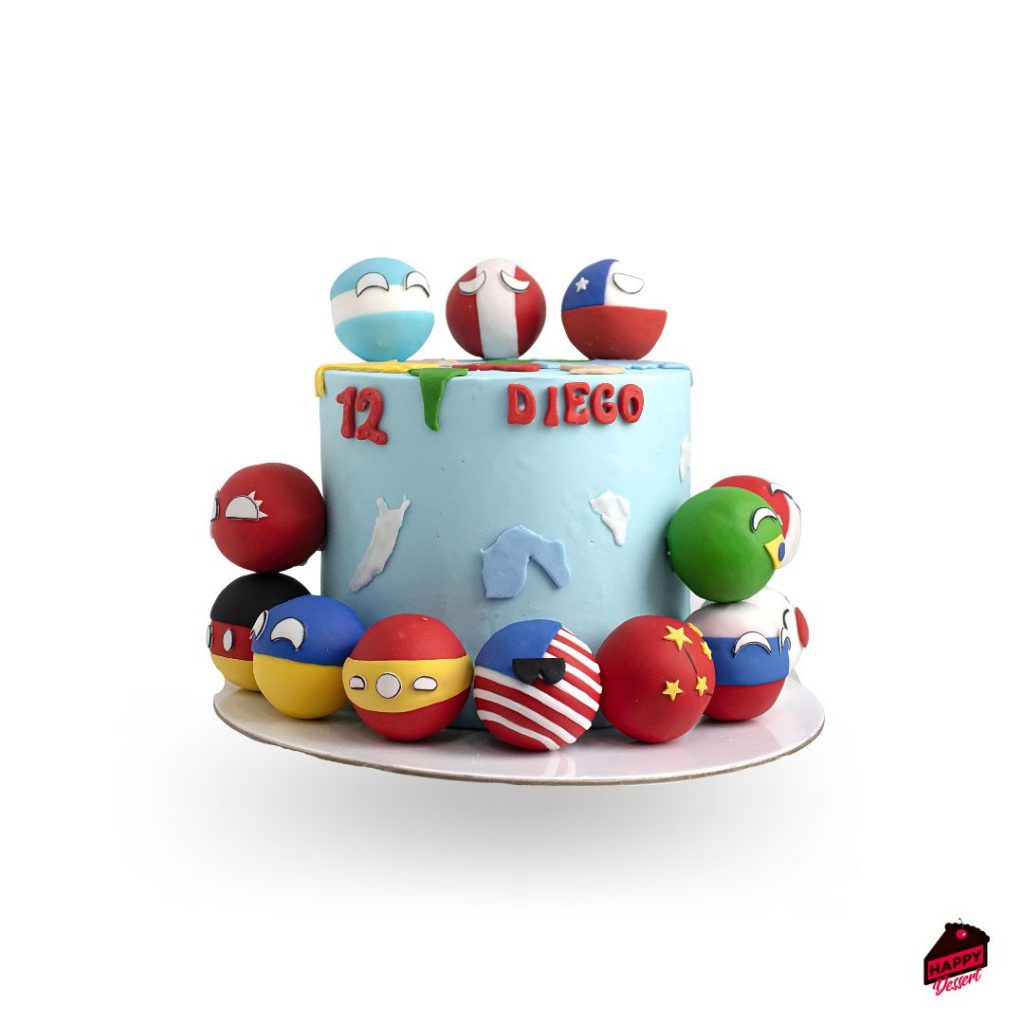 Pastel de Países - Banderas - HAPPY DESSERT