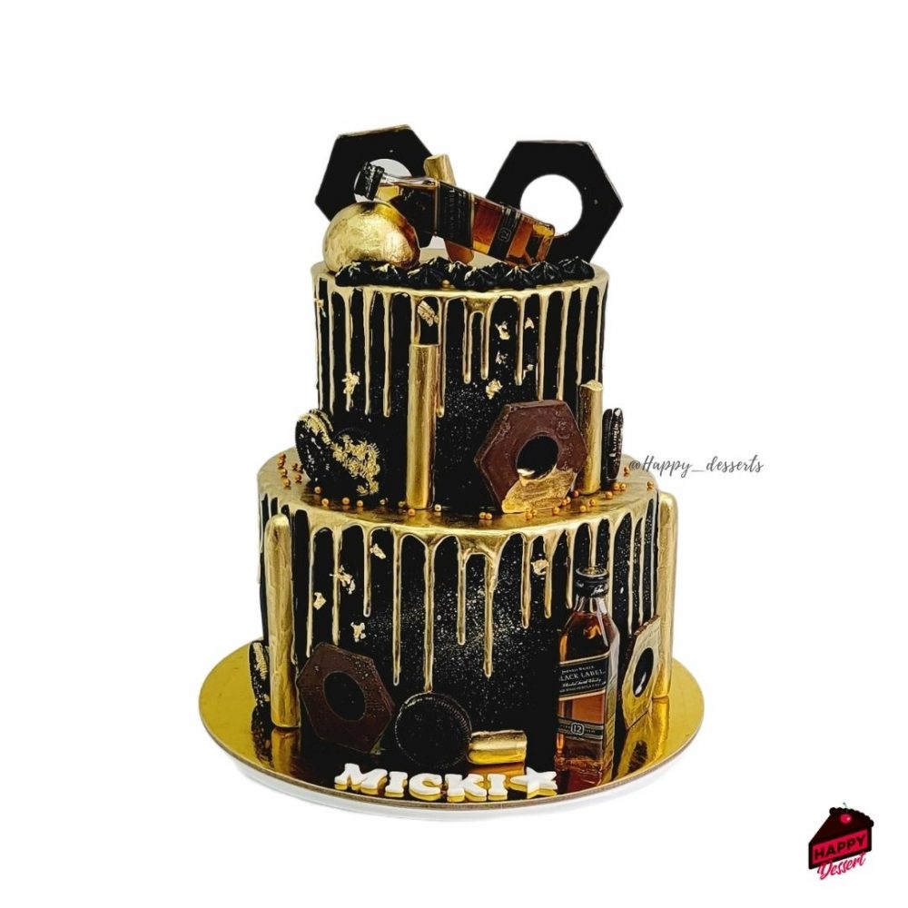 Pastel temática Black Label - HAPPY DESSERT Pastel temática Black Label